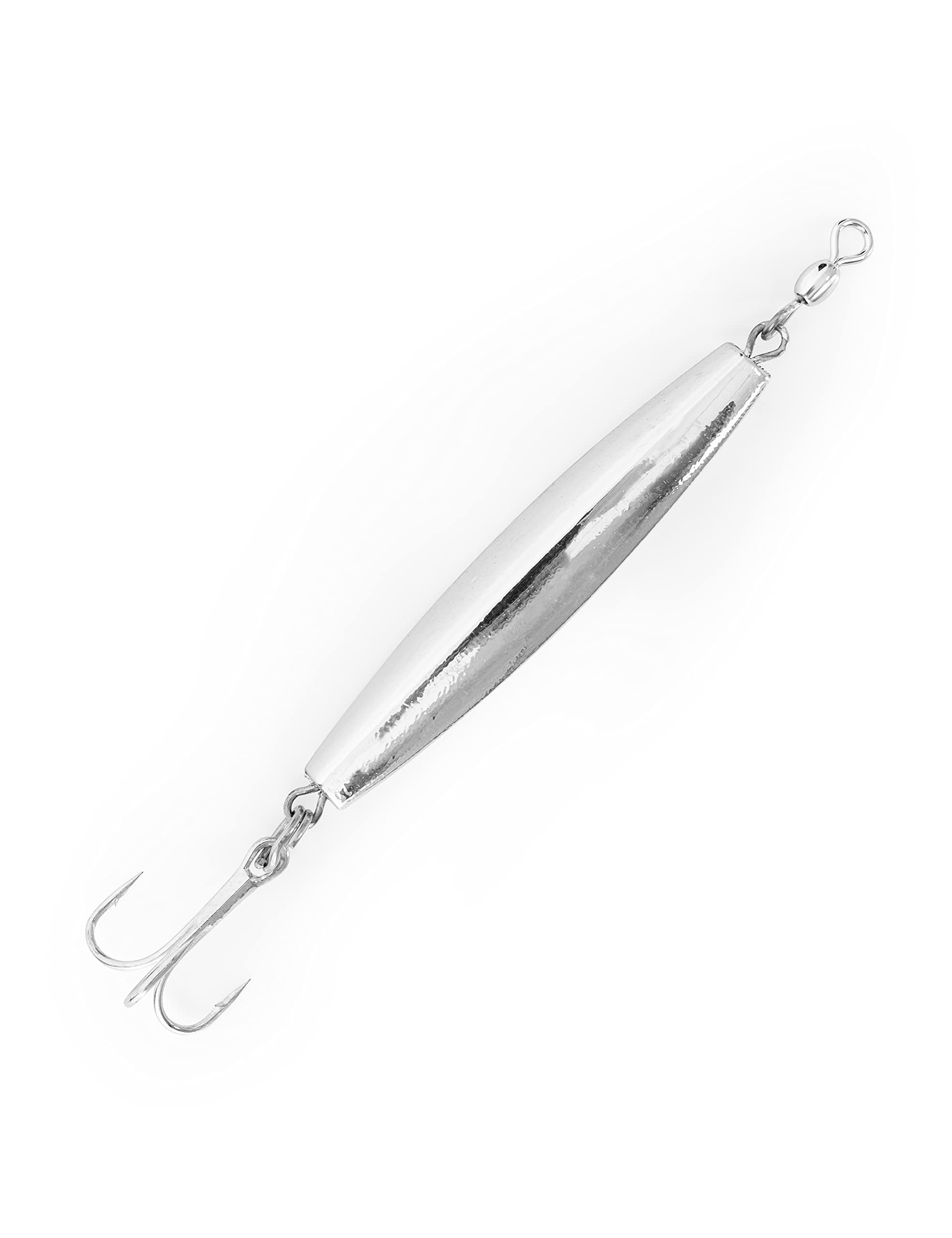 BLUEWING 6oz Diamond Jig Chrome – High Carbon Steel Treble Hook, Premi ...