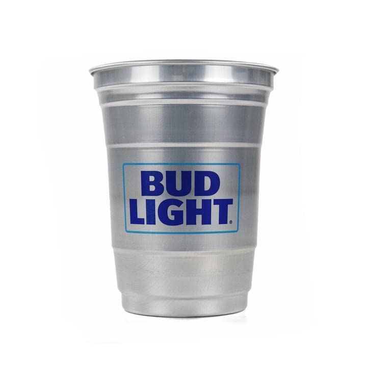 Bud Light Aluminum Cup – Set of 2, 16 oz Reusable Pints – Canada WildCo ...