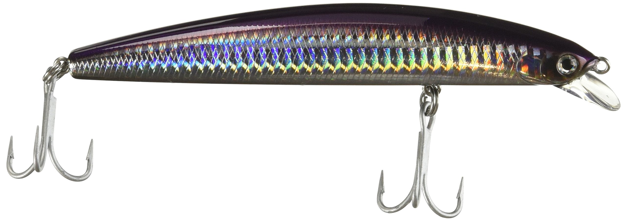 Daiwa Salt Pro Minnow Purple Back Silver Floating Lure – 5 1/8 in, 7/8 ...