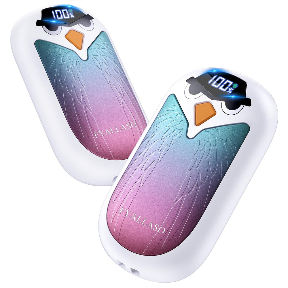 FYALLASO Electric Hand Warmer 2-Pack - LED Display, AI Temp Control, 4 ...