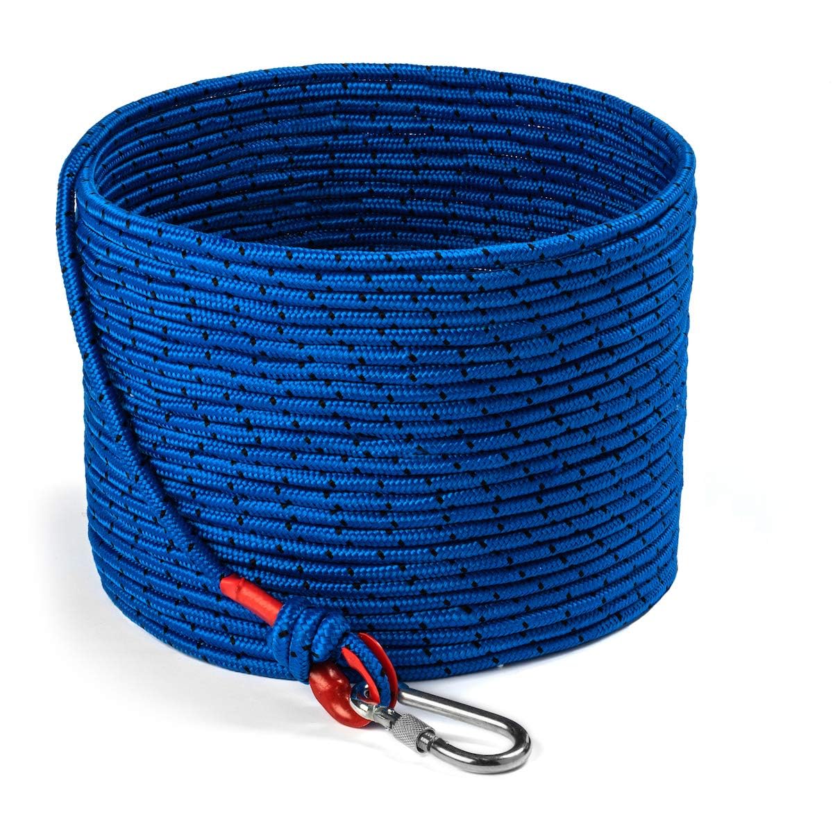 Loreso Strong Magnet Fishing Rope & Carabiner — Heavy Duty 1200 lb, 65 ...