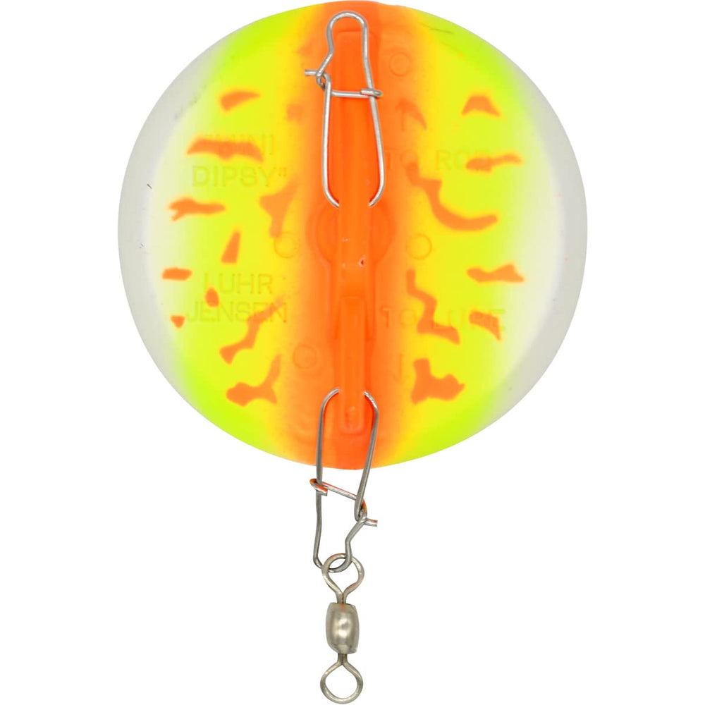 Luhr Jensen 3/0 Dipsy Diver Orange Fire UV/Chrome Bottom – 2-1/4 in, 2 ...