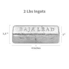 Lead Ingots – 2 lb Each | 99.9% Pure Lead | Baja Lead by MagBay Lures ...