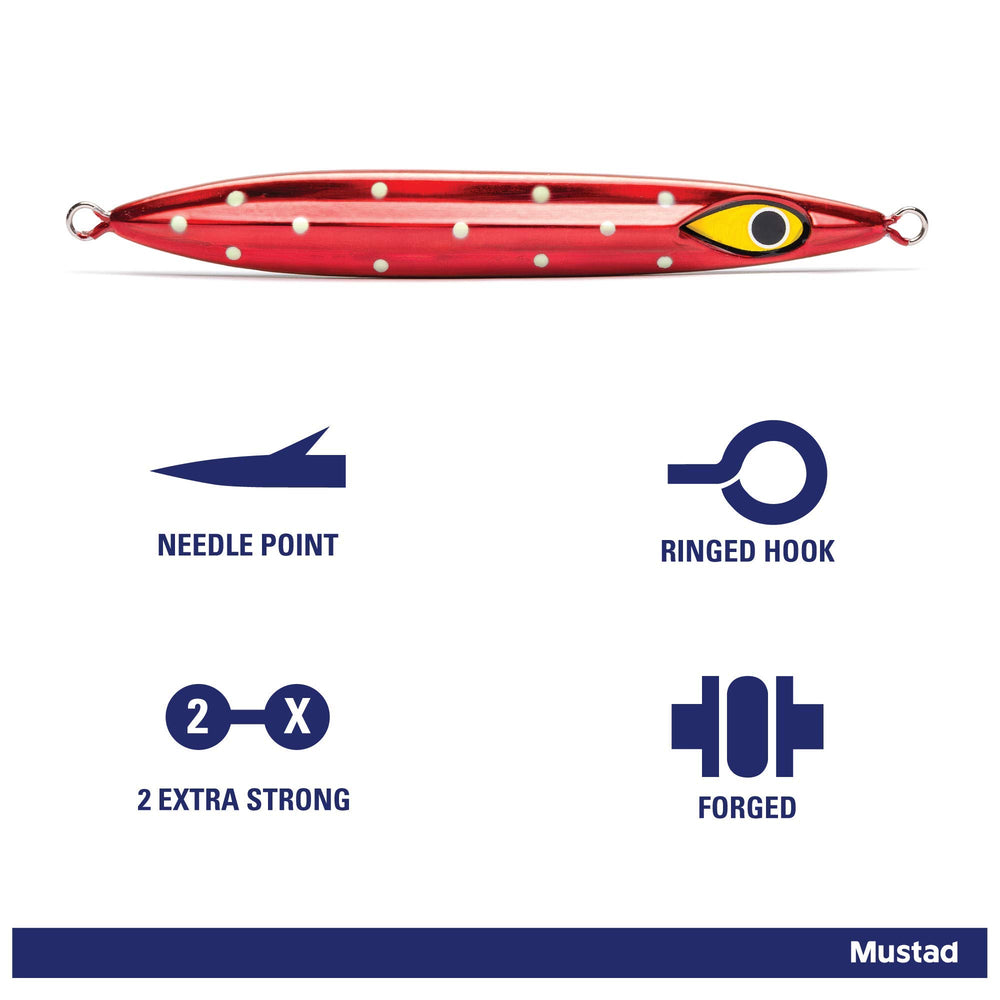 Mustad Rip Roller Slow Fall Jig Lumo Polkadot 300g/11Oz | High-Visibil ...