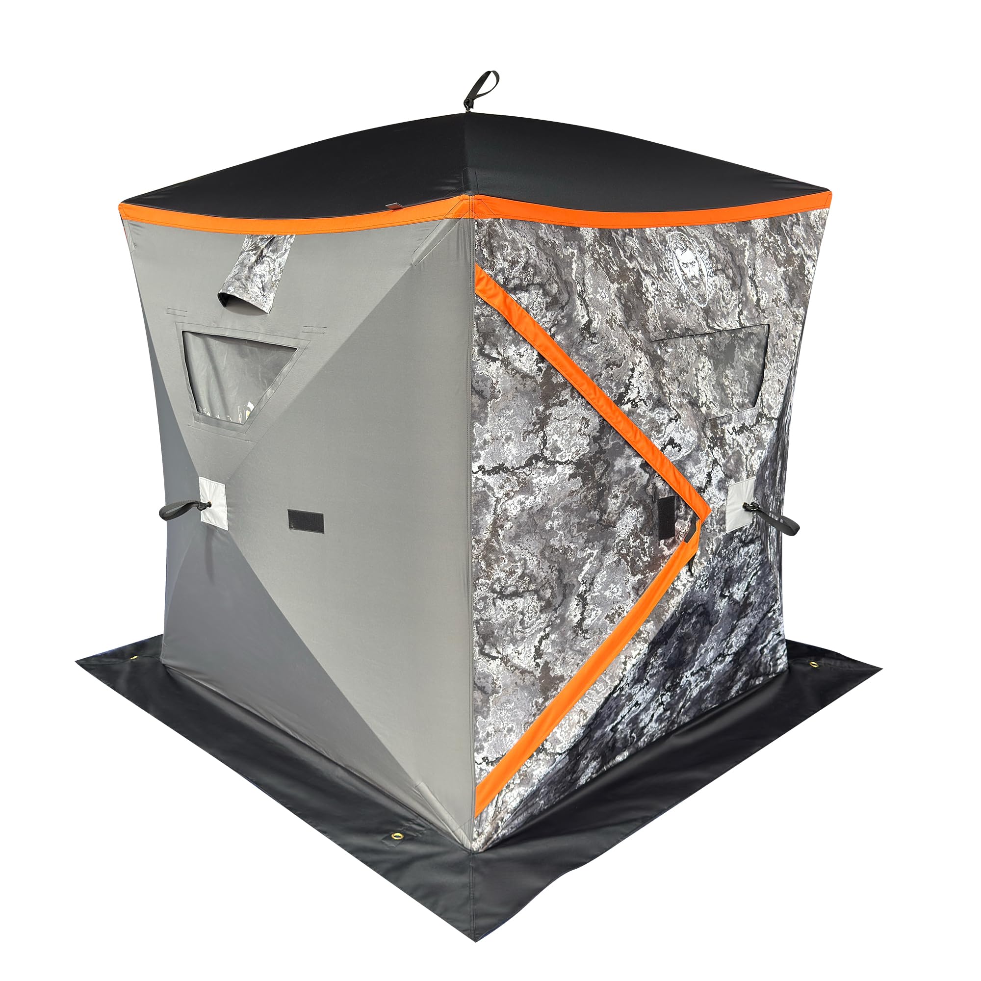 Nordic Legend HARDWATER Shanty Series 2-Man Ice Shelter | 60x60in Foot ...