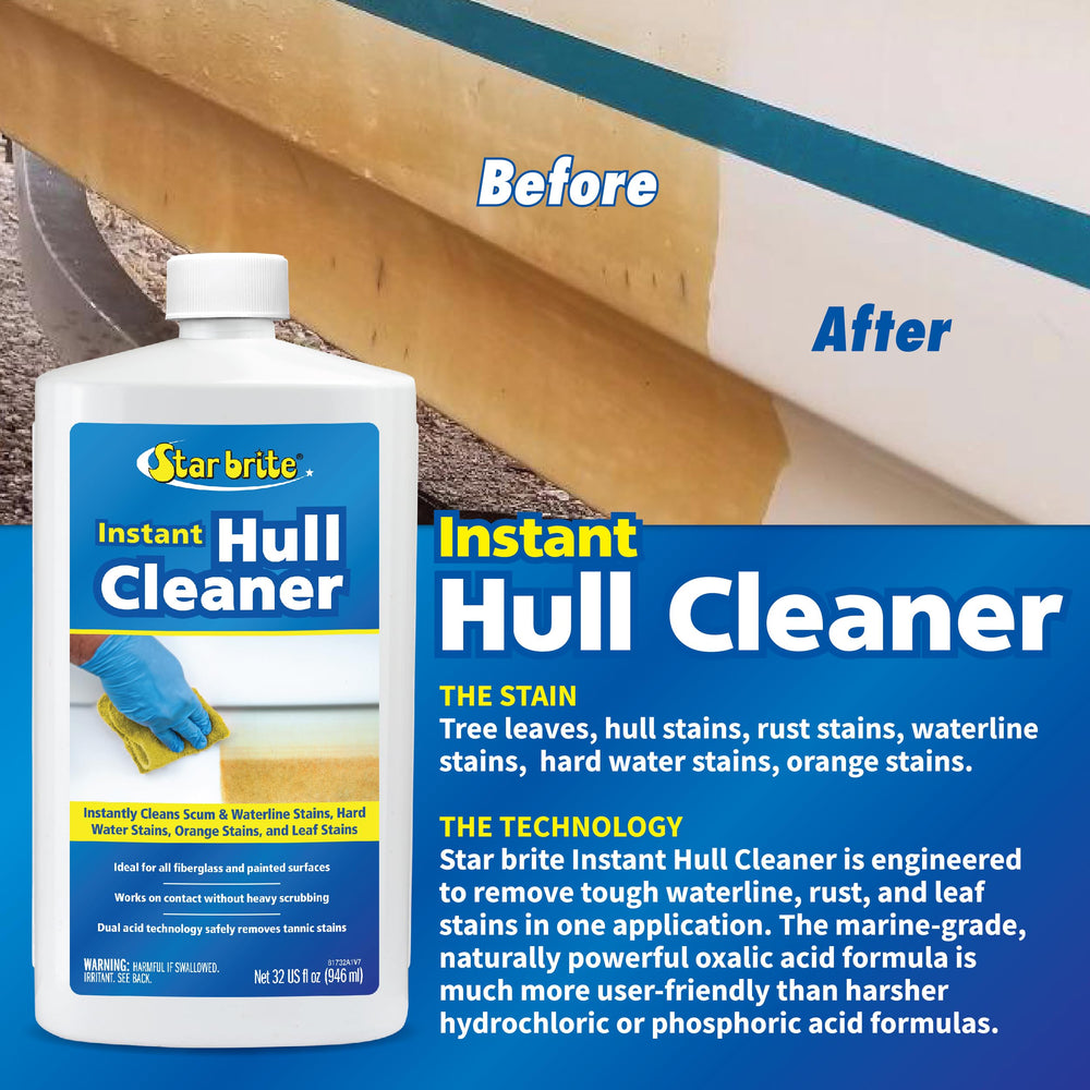 STAR BRITE Instant Hull Cleaner – Remove Hull Stains & Grime (32 oz ...